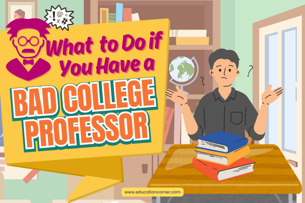 What to Do If You Have a Bad College Professor - Education Corner