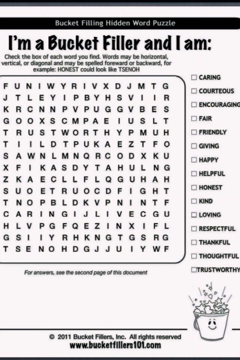 34 Bucket Filler Activities & Ideas to Spread Kindness Every Day ...