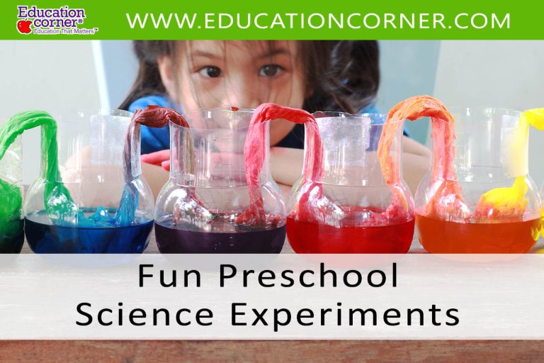 64 Fun & Easy Preschool Science Experiments - Education Corner