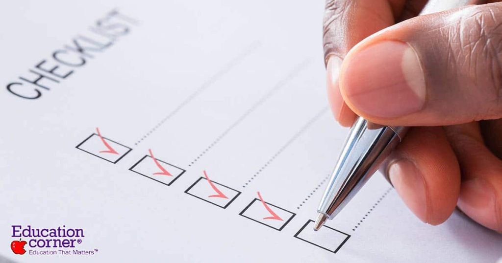 Study Skills Checklist - Education Corner