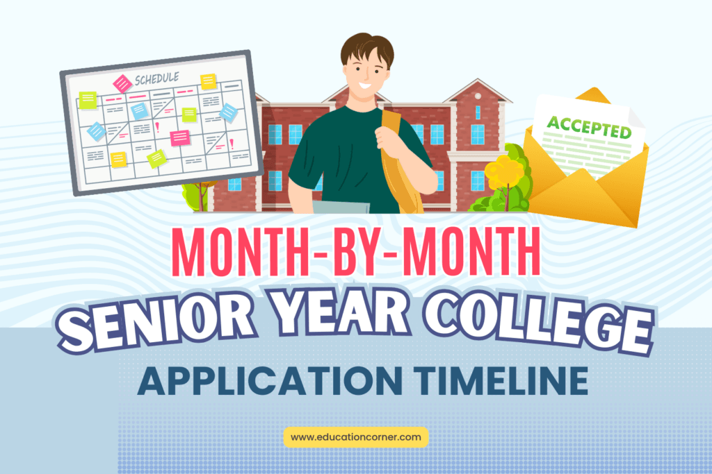 Month-by-Month Senior Year College Application Timeline - Education Corner